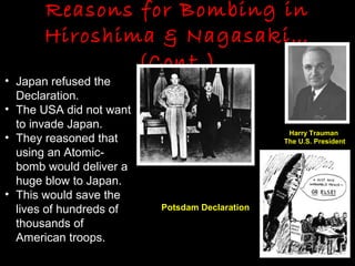 Atomic Bombing Of Hiroshima & Nagasaki | PPS