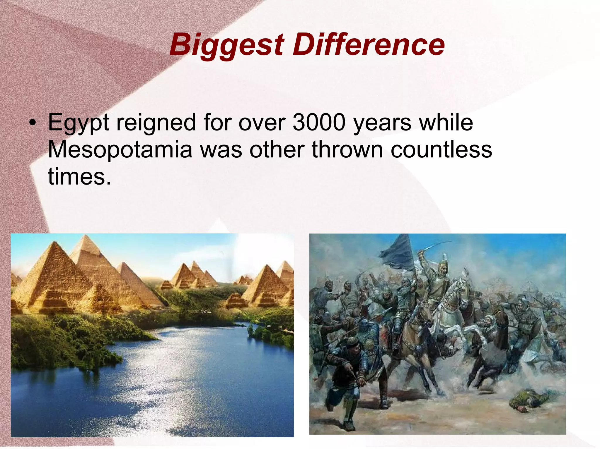 Comparison Of Early Mesopotamia and Early Egypt | PPT