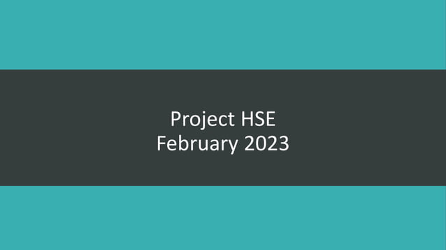 Project HSE Progress .pptx