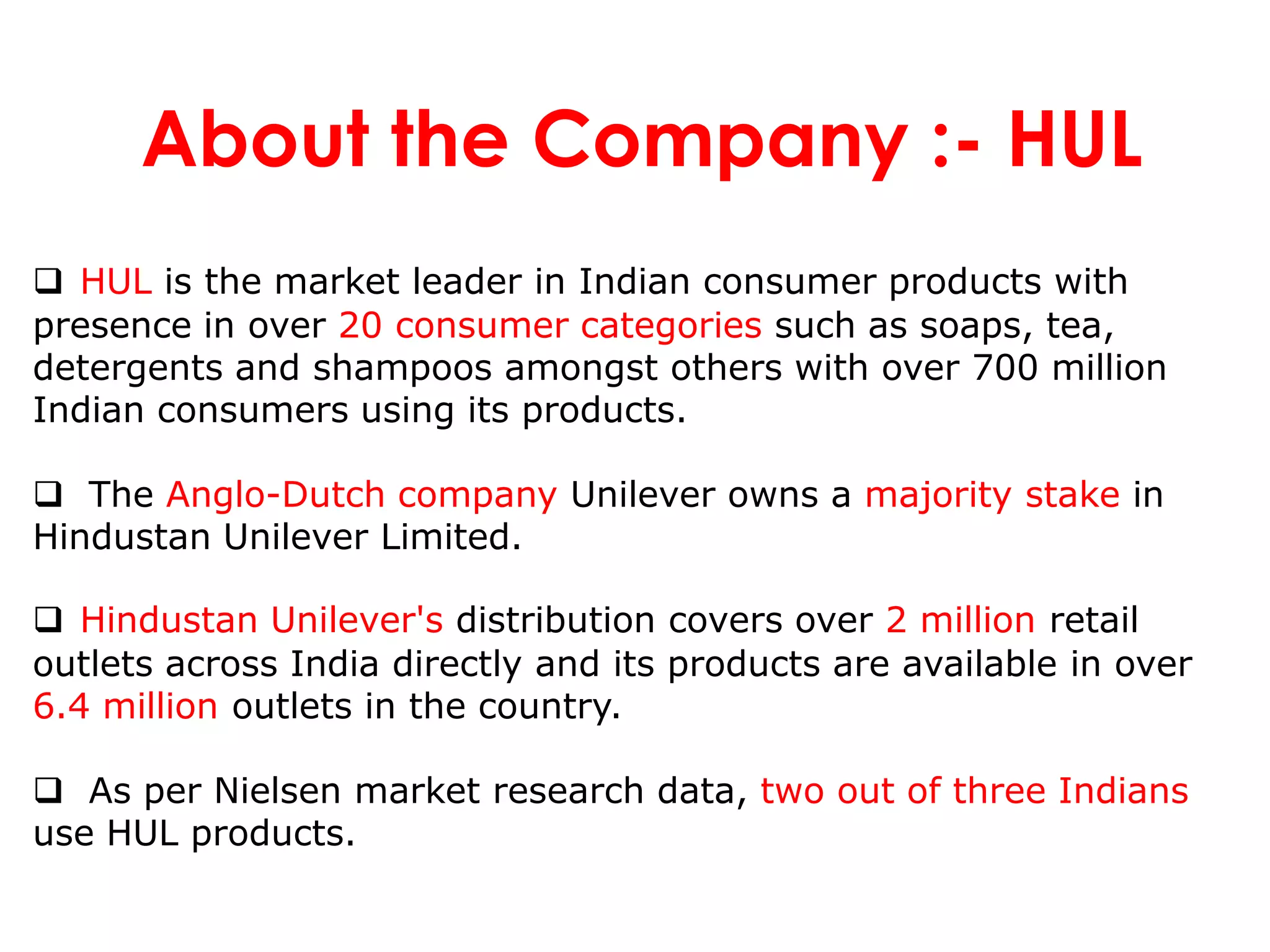 Project HUL SSR | PPTX
