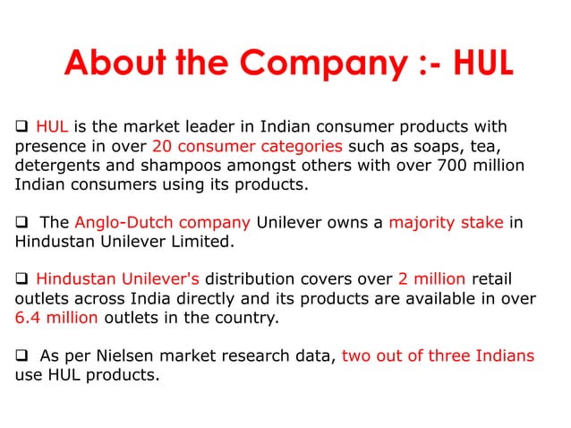 Project HUL SSR | PPTX