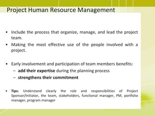 Project human resource management | PPTX