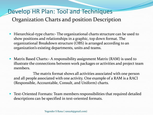 Project human resource management