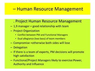human resource management for construction projects | PPTX