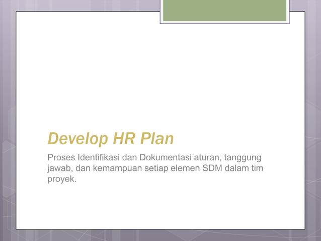 PMBoK - Project Human Resources Management | PPTX
