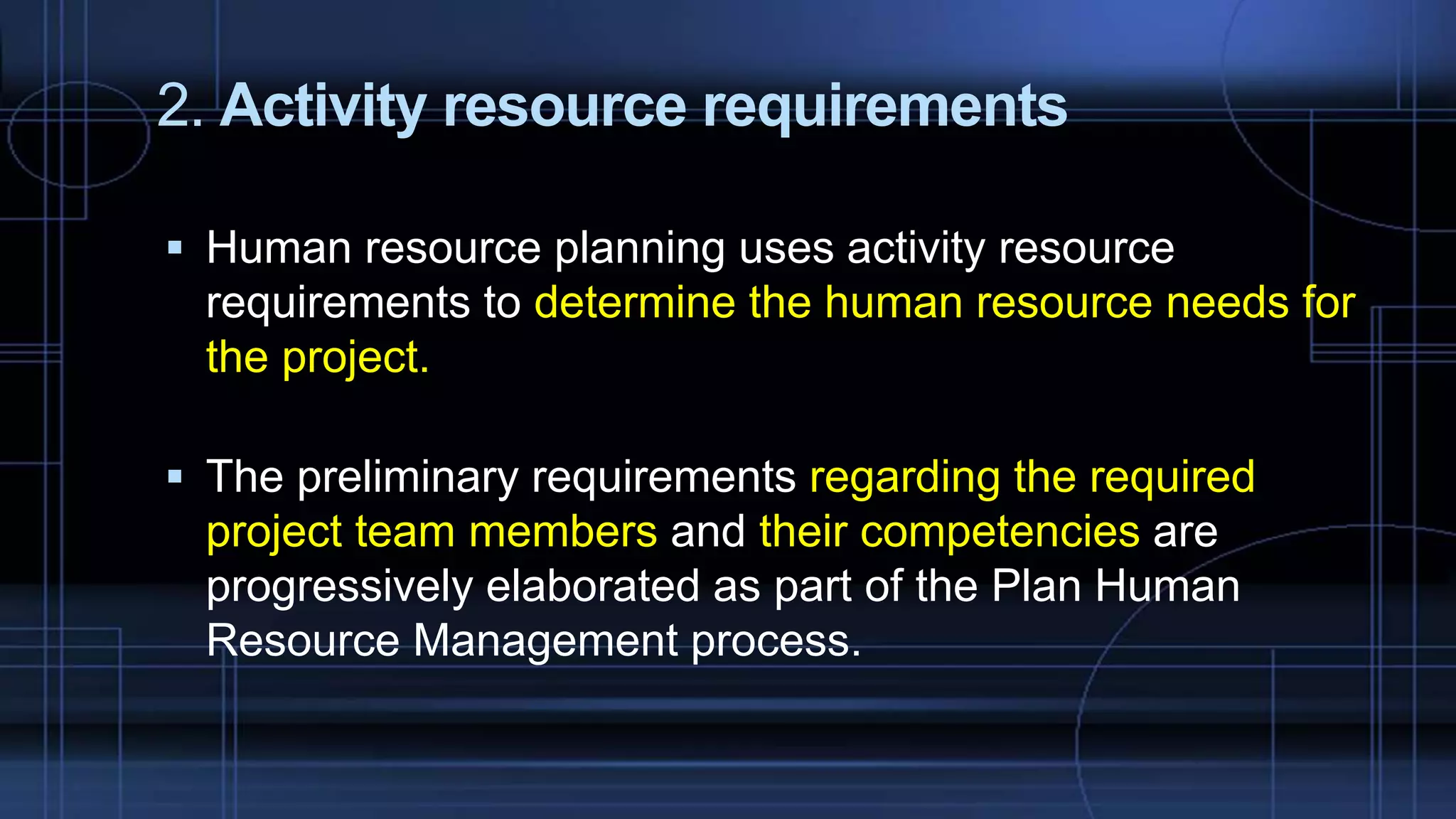Project human resources management | PPTX