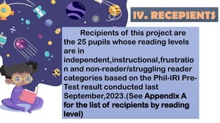 Project ICARe.pptx for struggling readers | PPTX