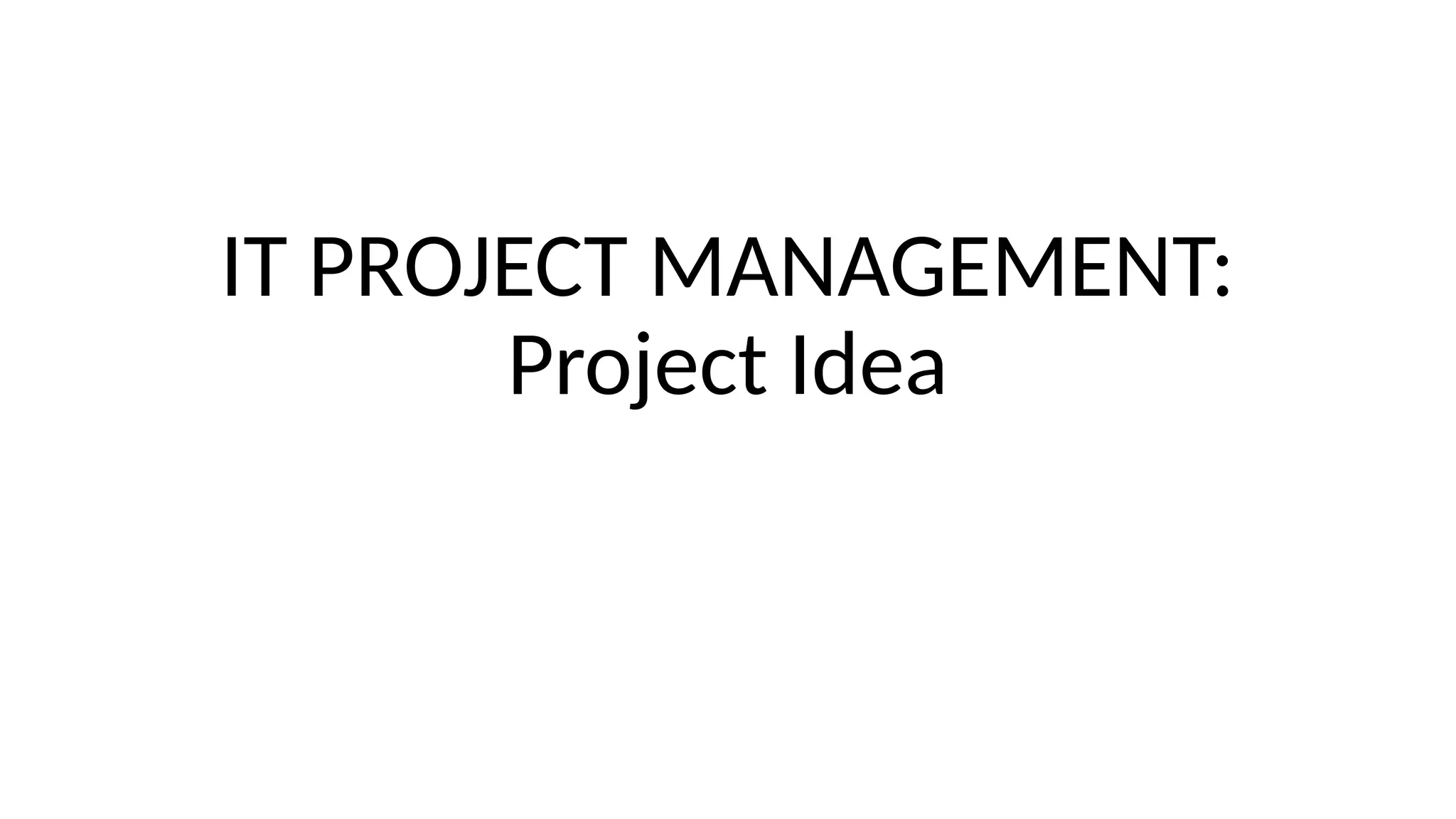 Project Management Minimal power point presentation | PPTX