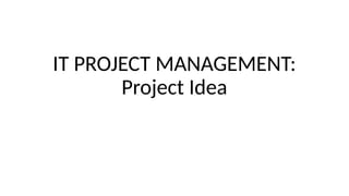 Project Management Minimal power point presentation | PPTX