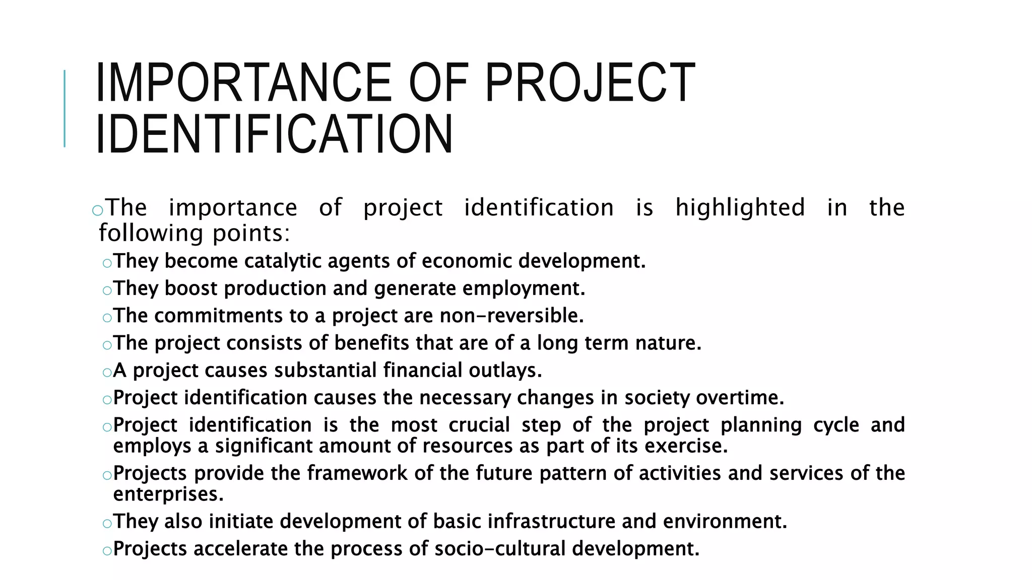 Project identification and Project selection | PPTX