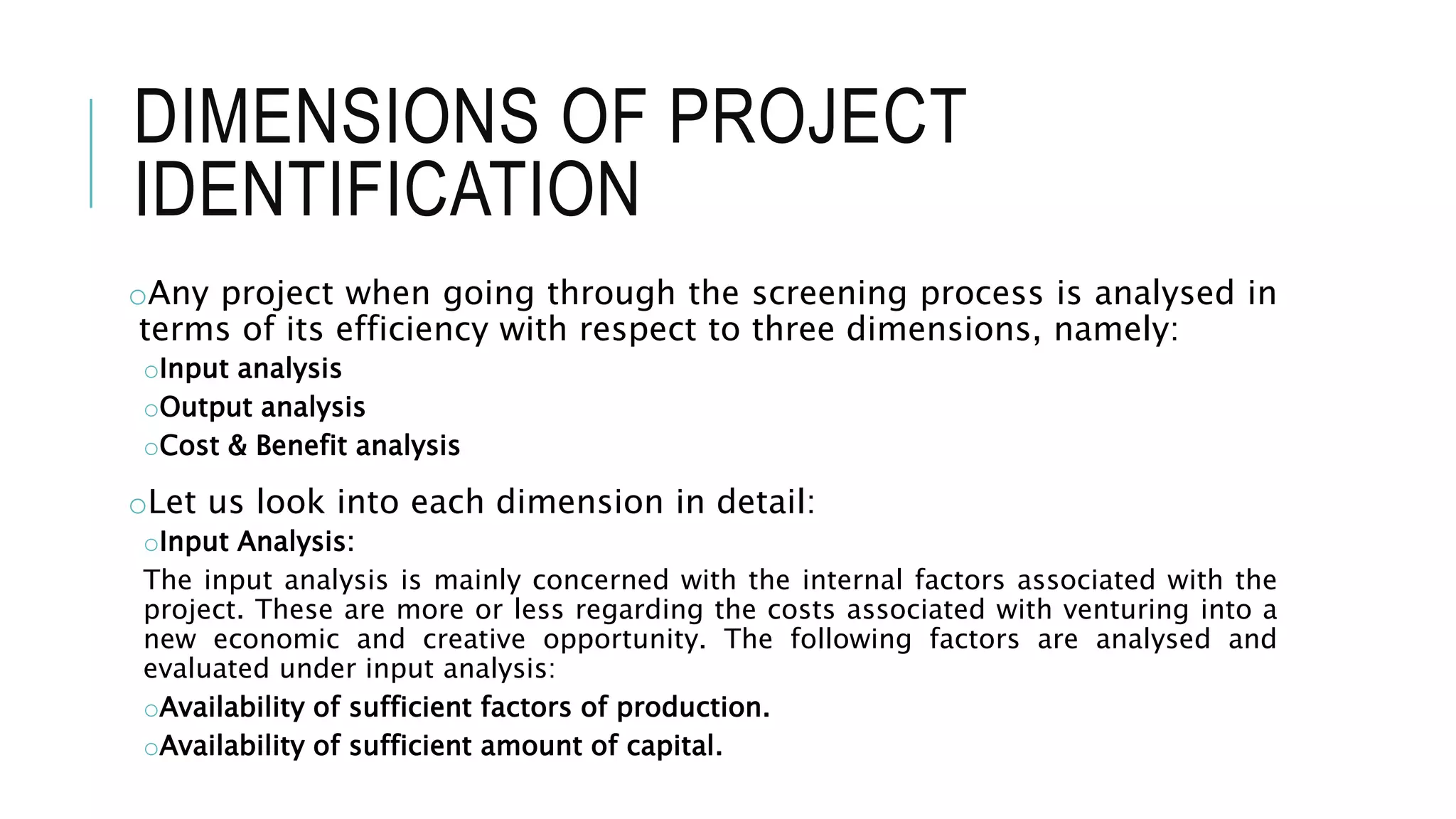 Project identification and Project selection | PPTX