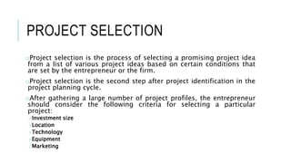 Project identification and Project selection | PPTX