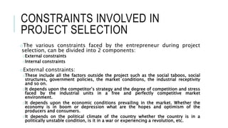 Project identification and Project selection | PPTX