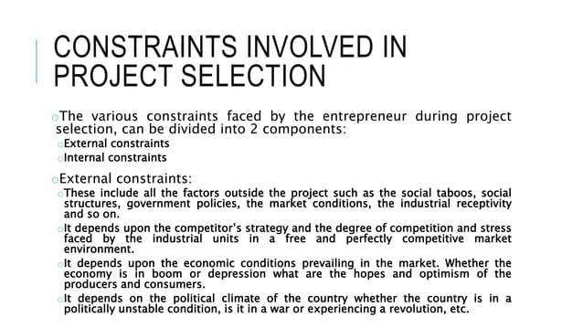 Project identification and Project selection | PPTX