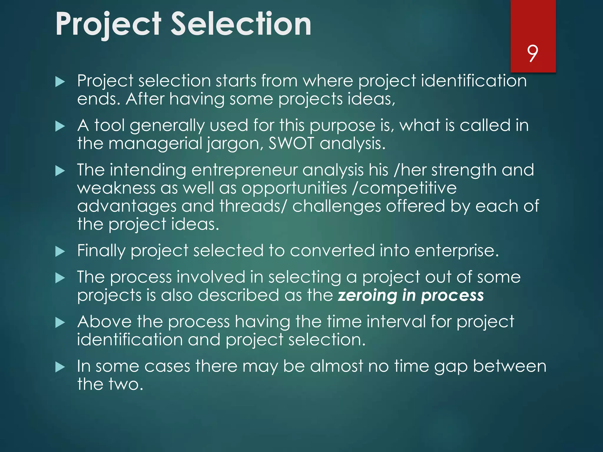 Project identification | PPTX