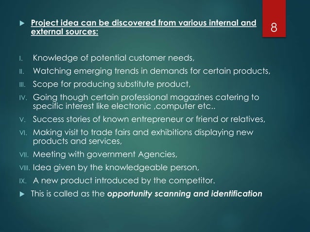 Project identification | PPTX