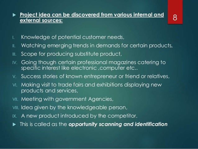 Project identification