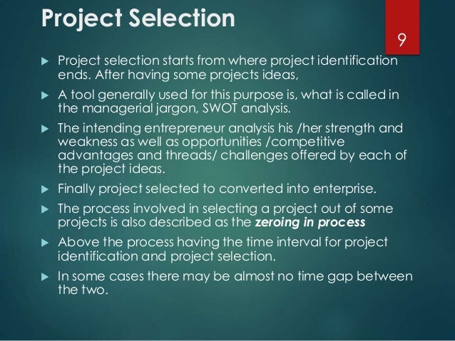 Project identification