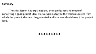 PROJECT IDENTIFICATION AND SELECTION(PAWAN).pptx