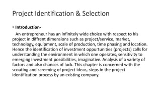 PROJECT IDENTIFICATION AND SELECTION(PAWAN).pptx