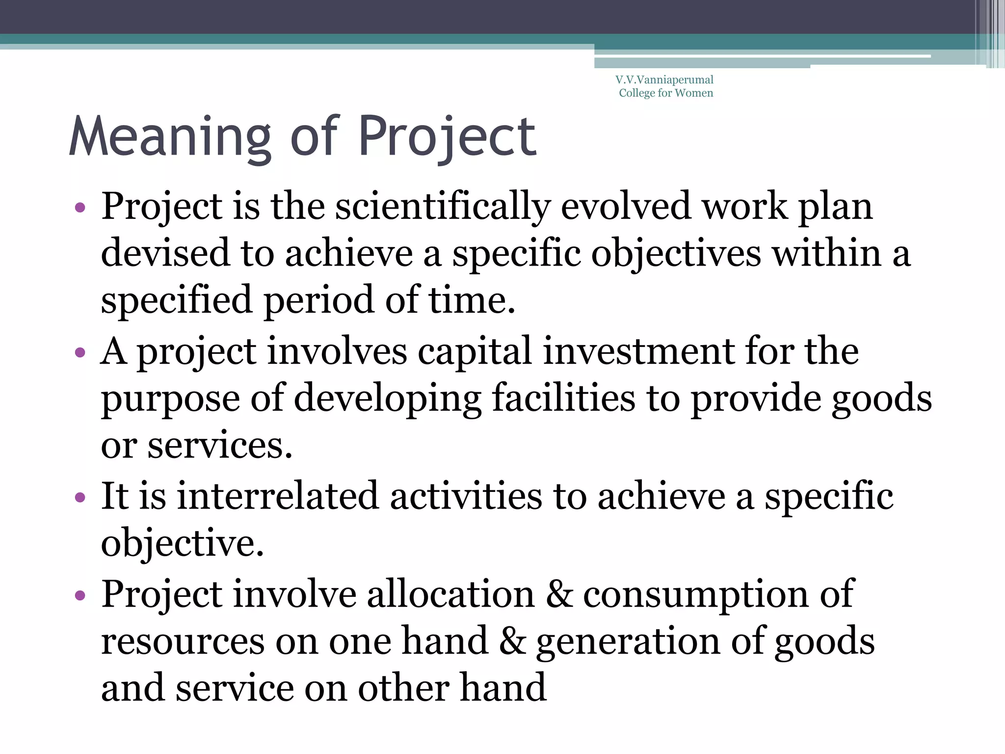 Project identification & classification | PPTX