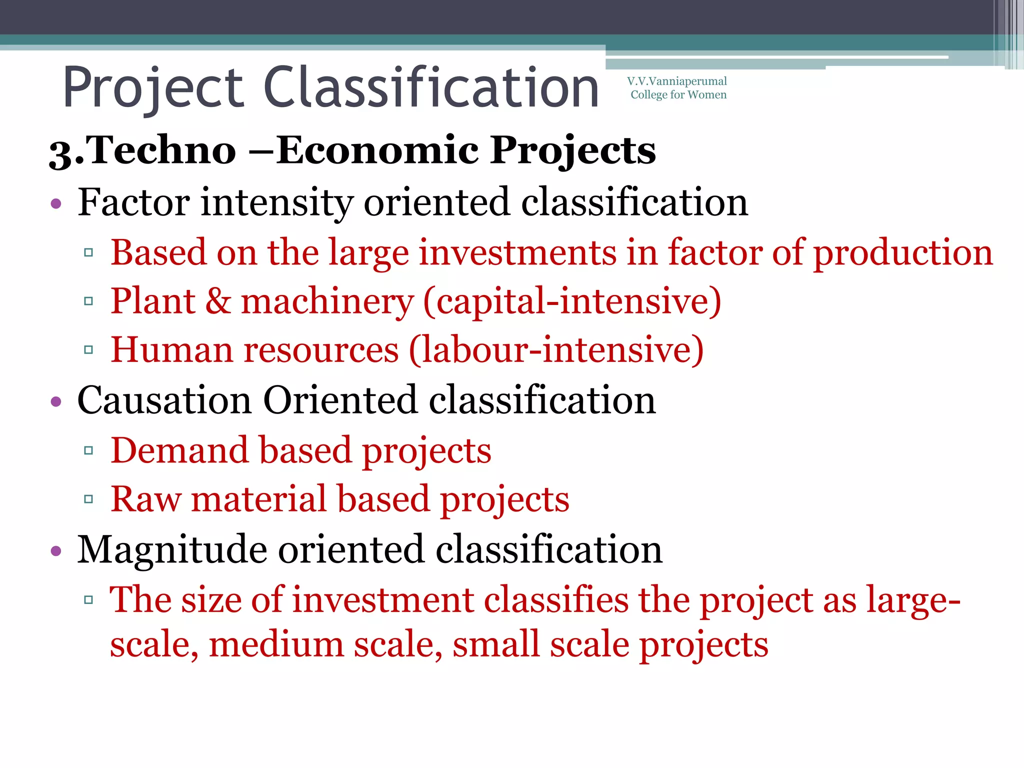Project identification & classification | PPTX