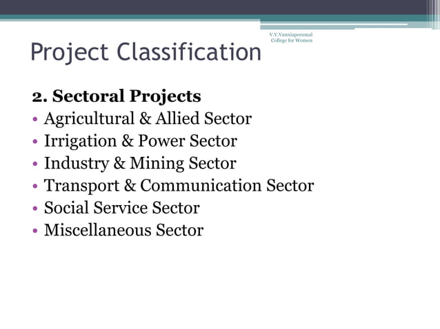 Project identification & classification | PPTX | Business | Business ...