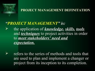 Project identification | PPT