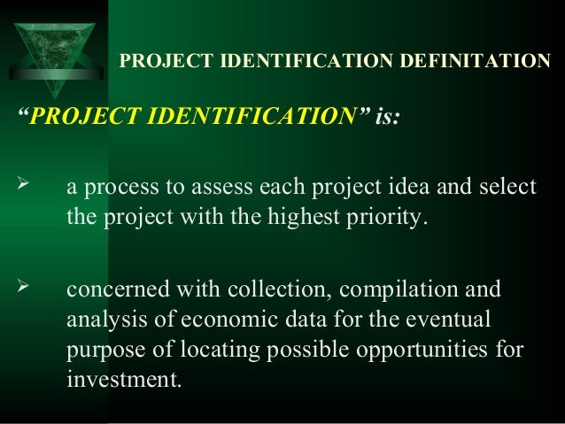 Project identification
