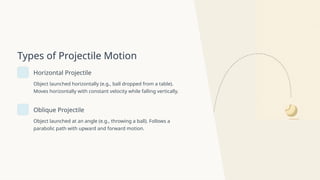 Projectile-Motion this is a a power point on projectile motion | PPTX