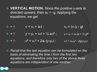 Projectile motion | PPTX