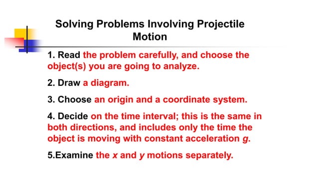 Projectile motion | PPTX