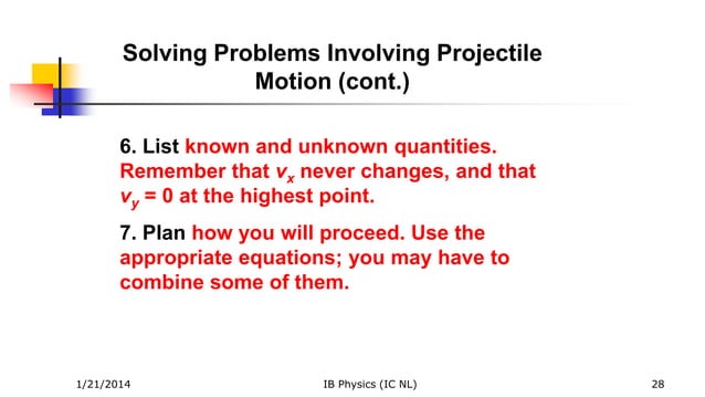 Projectile motion | PPTX