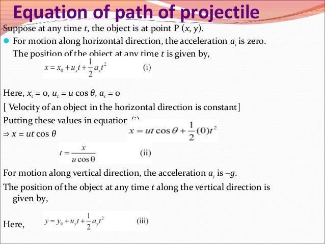 Projectile motion