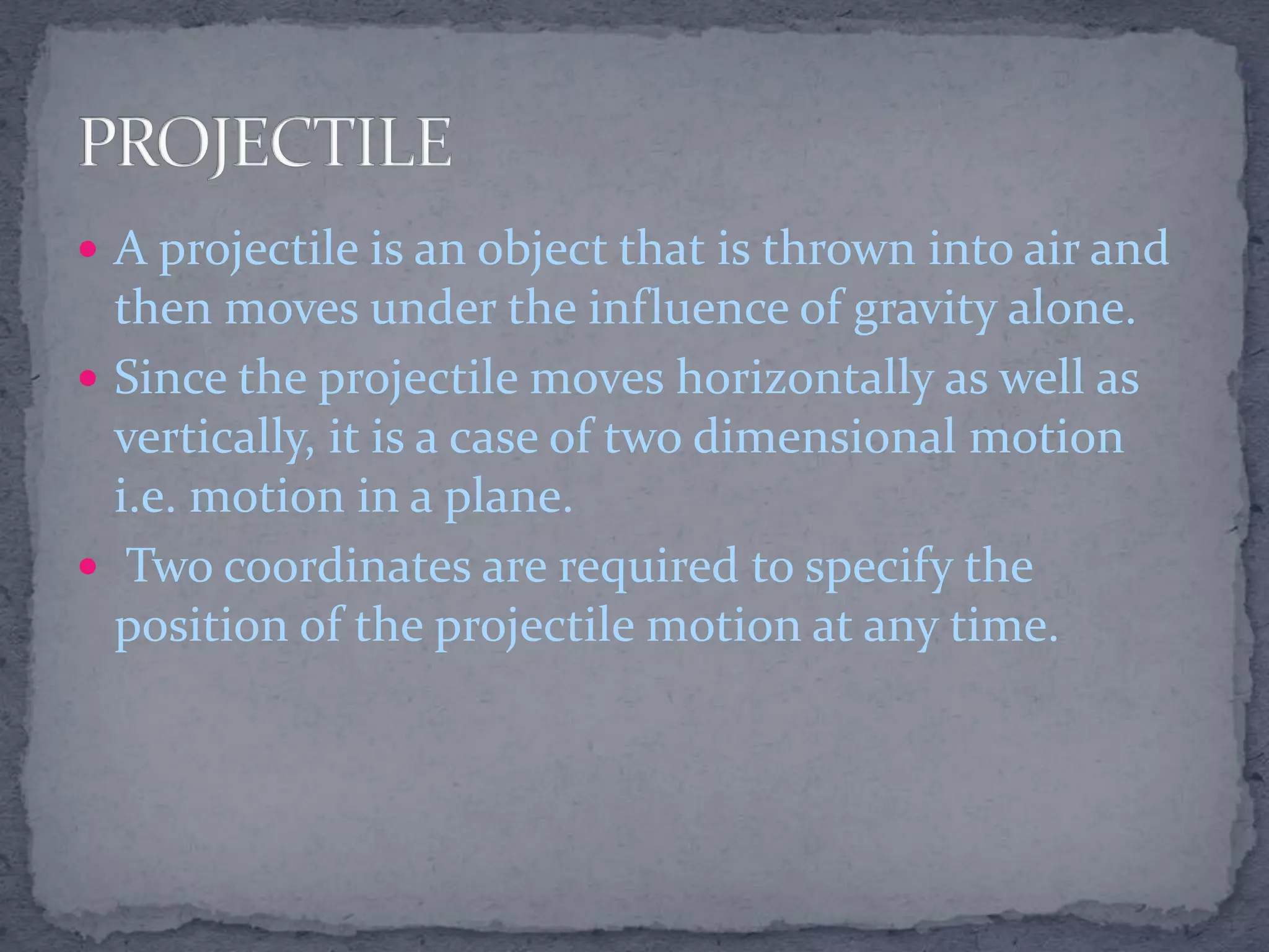 Projectile motion | PPTX