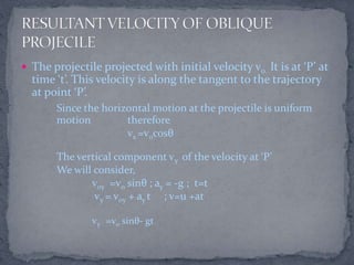 Projectile motion | PPTX