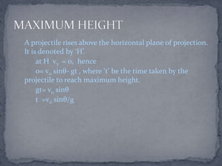 Projectile motion | PPTX