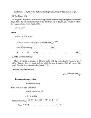 Projectile motion | DOCX