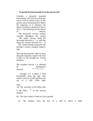 Projectile motion | DOCX