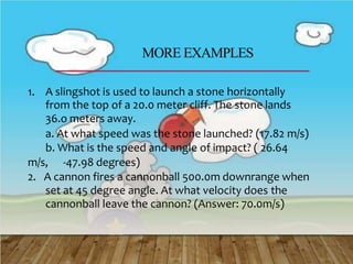 PROJECTILE MOTION-Horizontal and Vertical | PPTX
