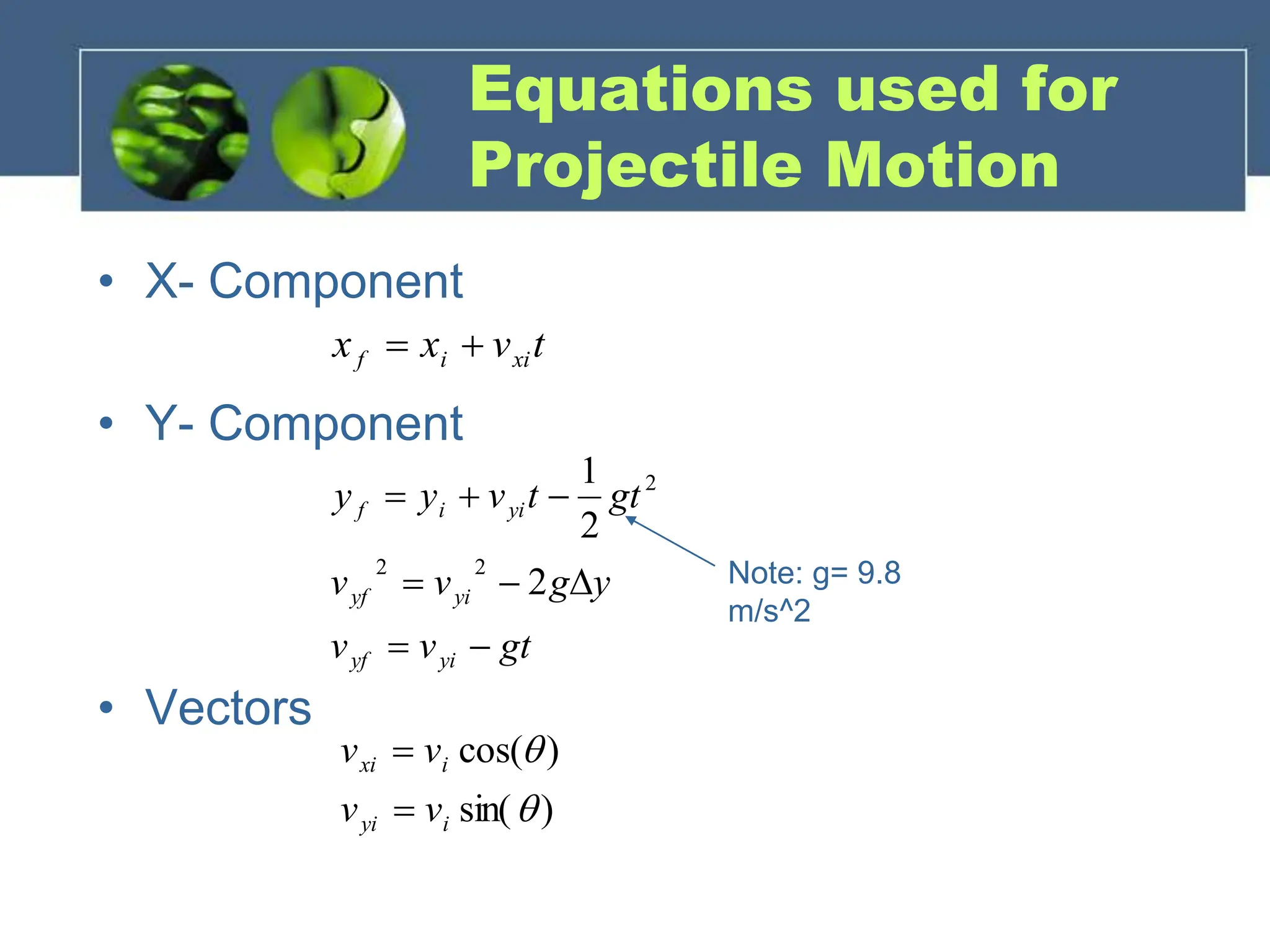 Projectile Motion Science 9 Quarter 4.ppt