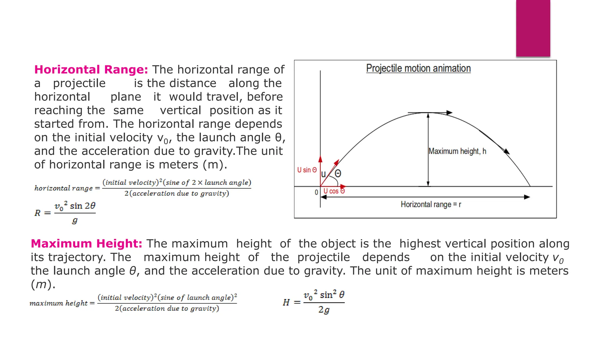 Projectile Motion in physics Engineering.pptx