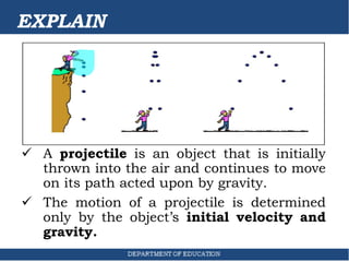 PROJECTILE MOTION, VERTICAL AND HORIZAONTAL COMPONENT | PPT