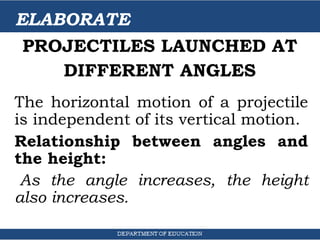 PROJECTILE MOTION, VERTICAL AND HORIZAONTAL COMPONENT | PPT