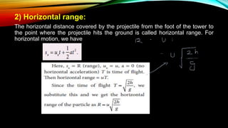 PROJECTILE MOTION OF OBJECT UNDER MOTION OF OBJECT IN PLANE.pptx
