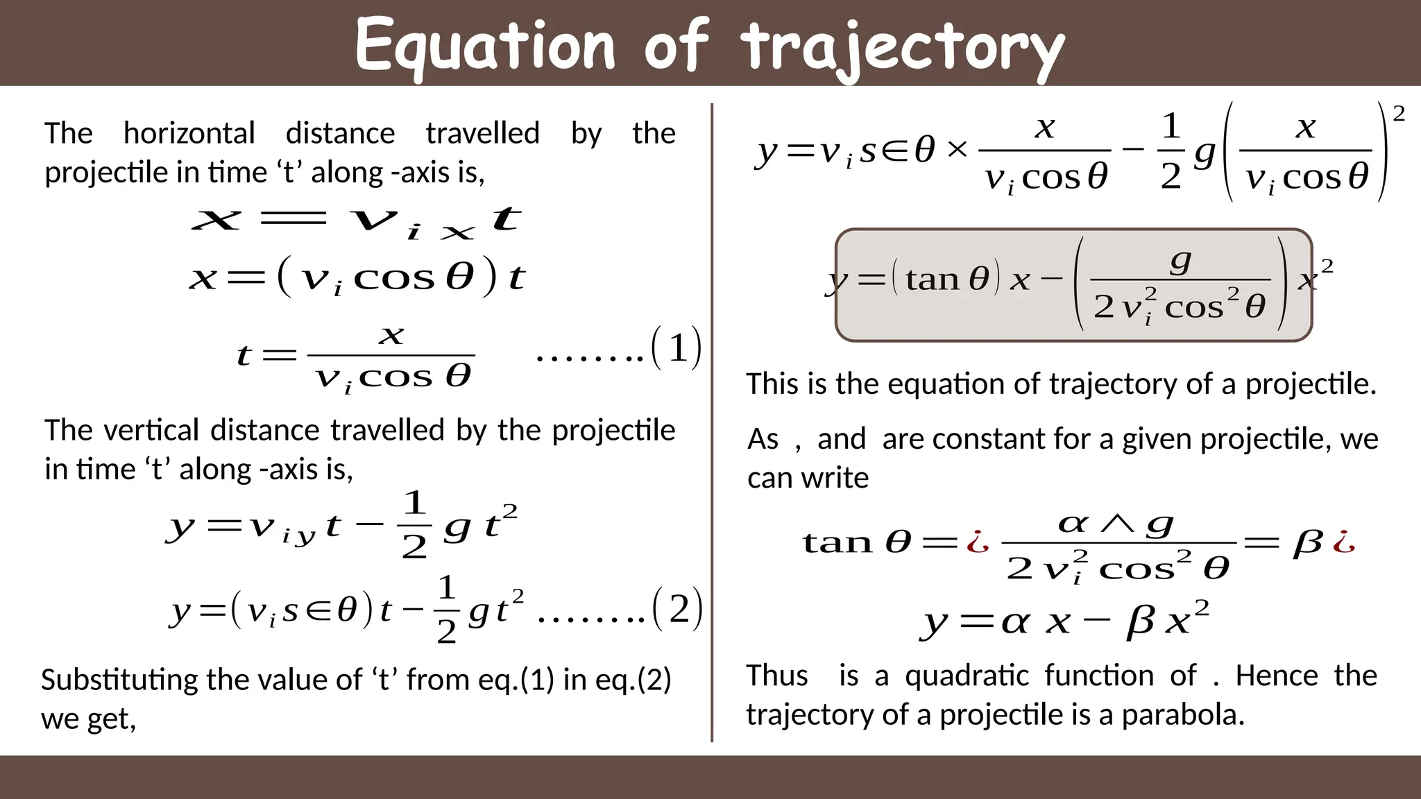 Projectile Motion - Vertical and Horizontal | PPTX