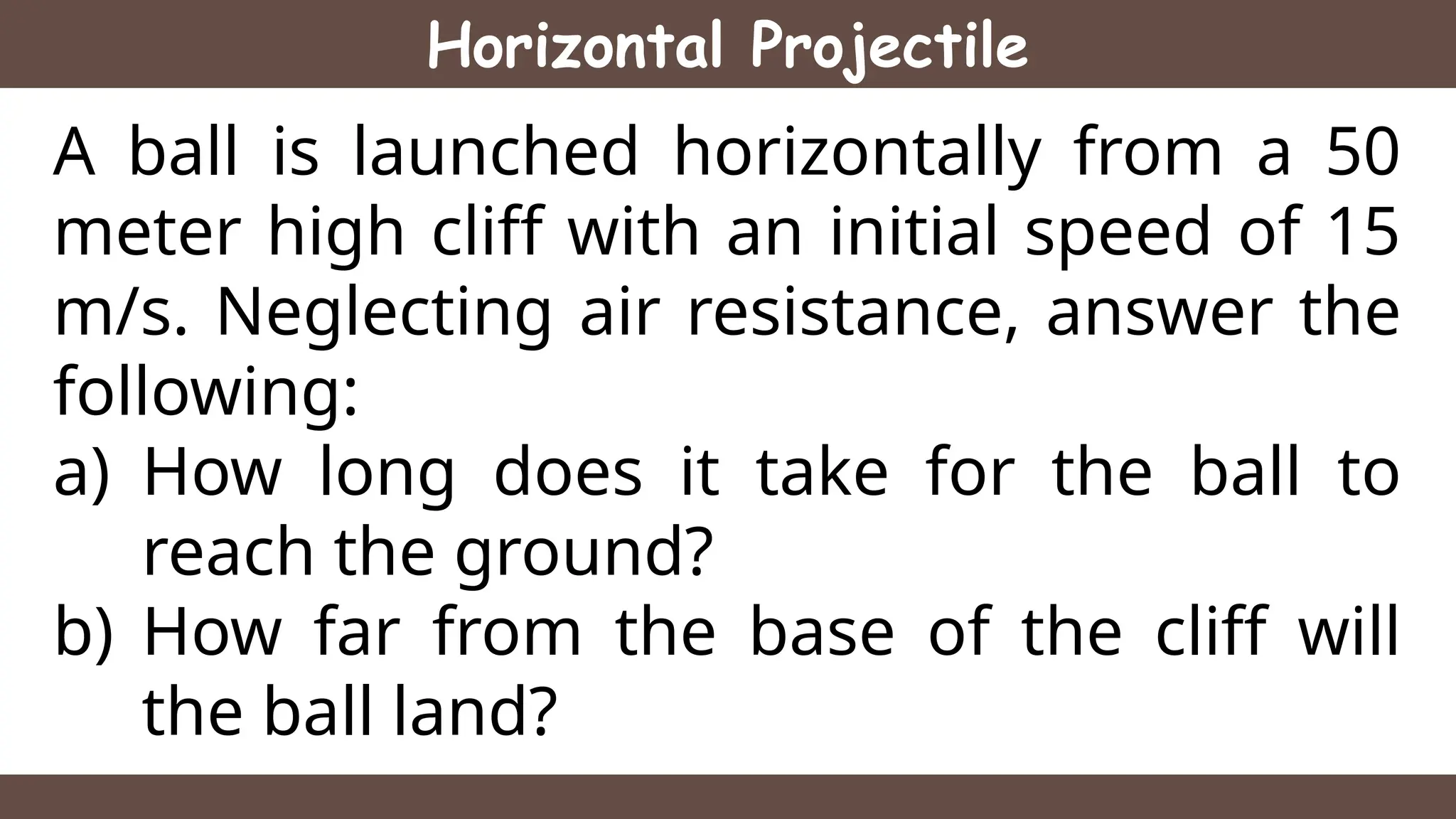Projectile Motion - Vertical and Horizontal | PPTX