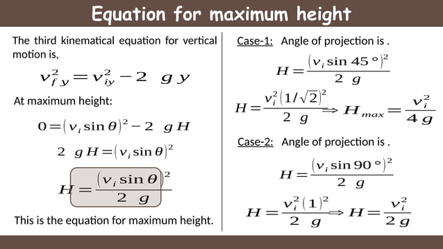 Projectile Motion - Vertical and Horizontal | PPTX | Physics | Science