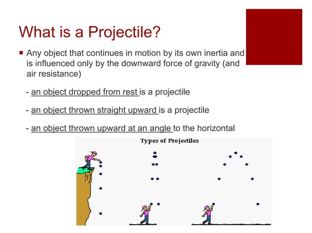 Projectile motion and sample calculations | PPT