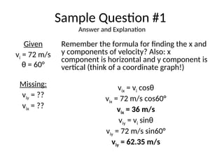 projectile motion at an angle from direction.ppt